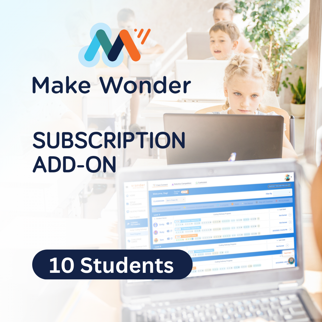 Make Wonder 10-Student Add-On – Wonder Workshop